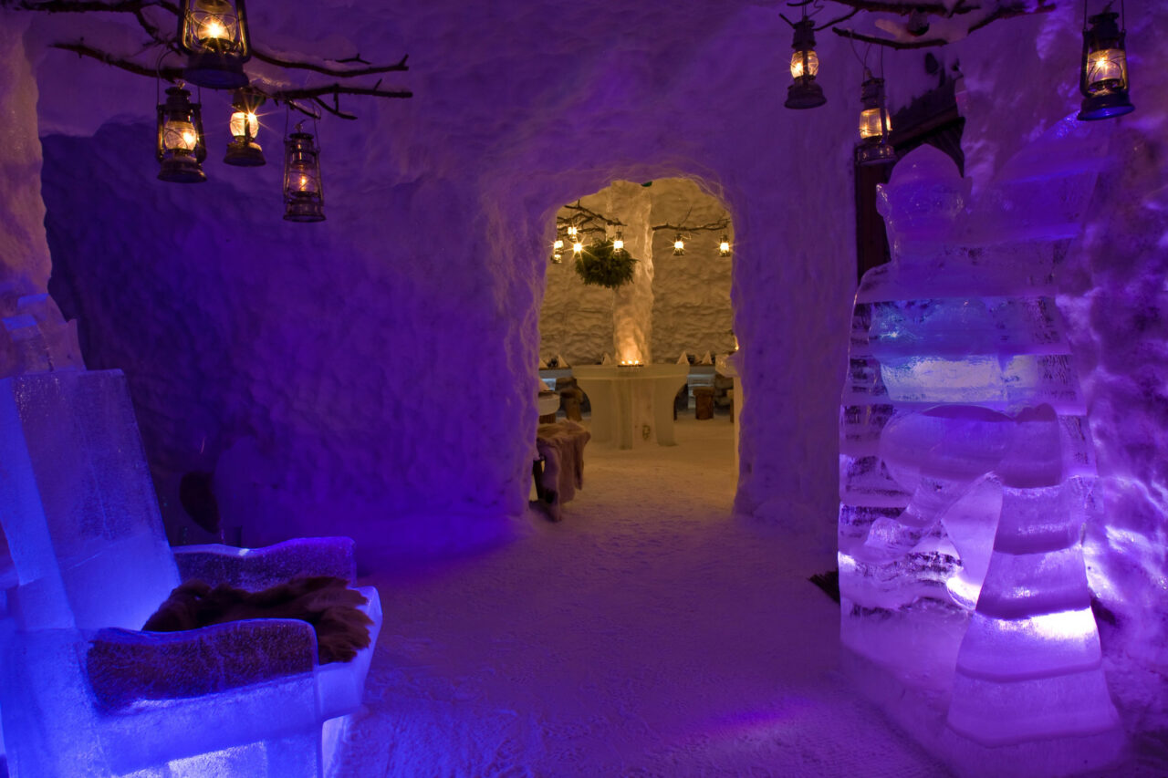Snowland Restaurant In Rovaniemi, Lapland, Finland