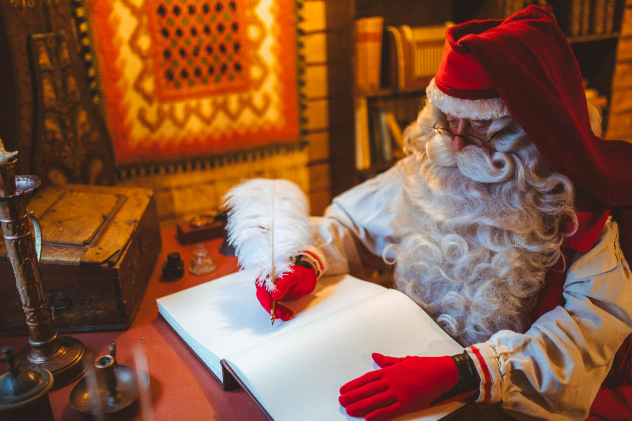 Christmas Time With Santa Claus In Rovaniemi, Lapland